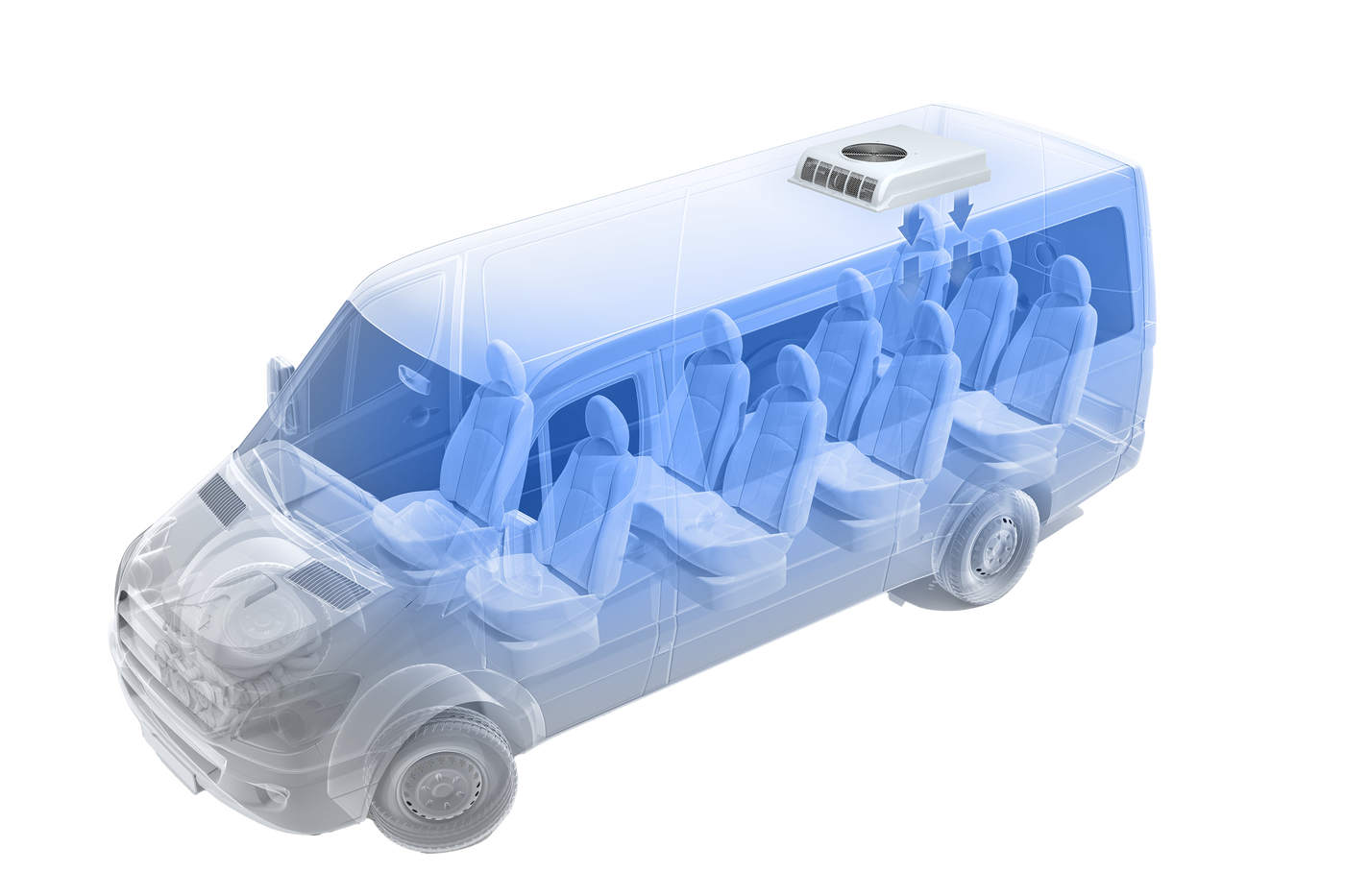 Air-conditioning and cargo cooling for vans | Webasto