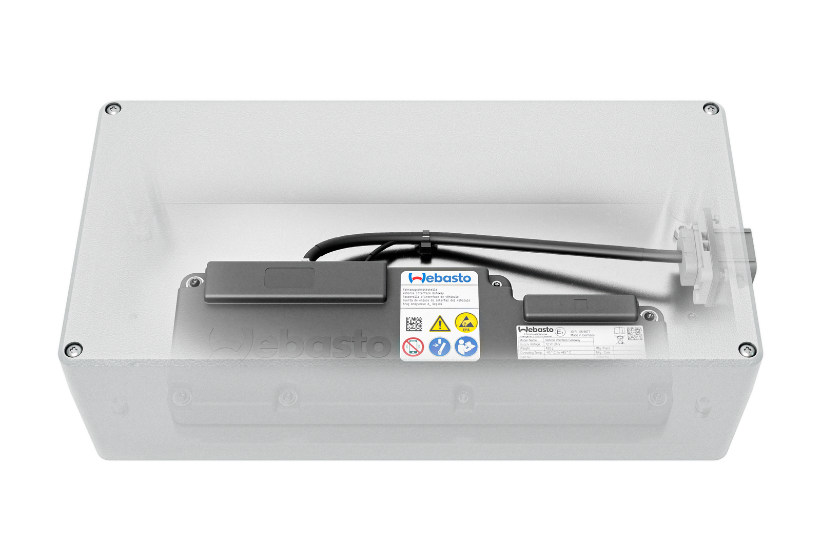 Webasto Standard Battery Interfaces